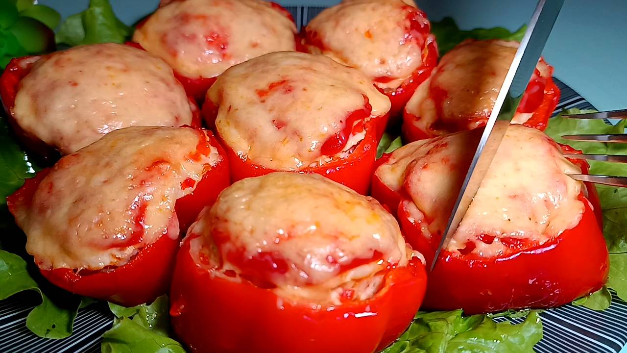 🌶 Фаршированные кольца болгарского перца. Рецепт фаршированных перцев