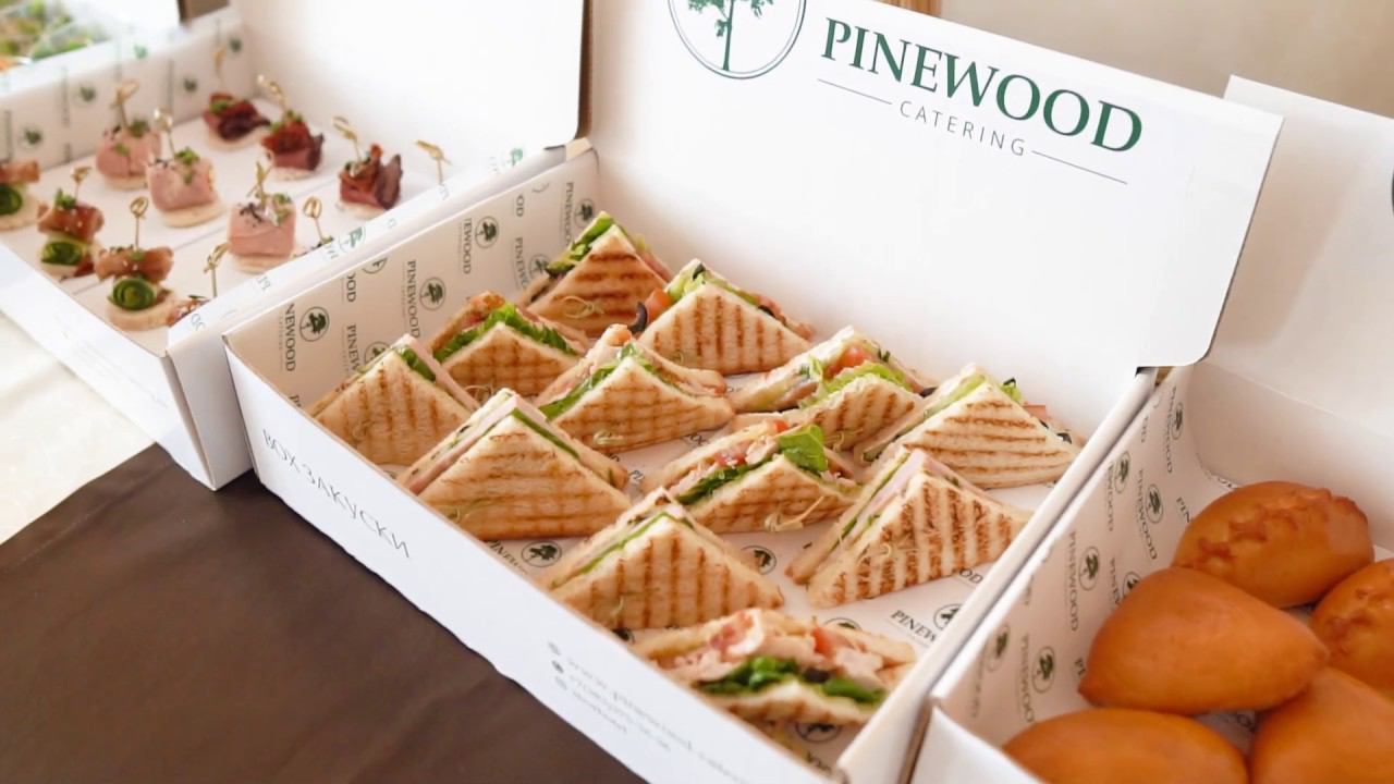 Доставка фуршетных блюд на праздник, в офис или на дом. PINEWOOD catering