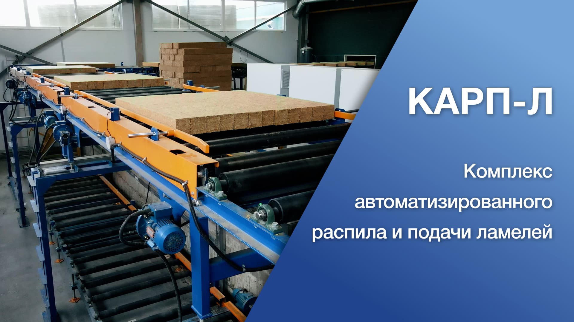 Презентация комплекс автоматизированного распила и подачи ламелей компании IntelMachine.