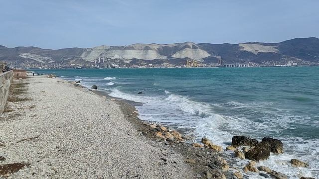 Набережная Новороссийска. Чёрное море...