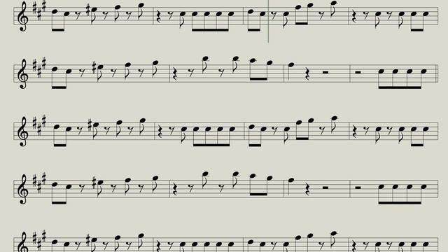 Pedro (Педро) - Ноты для саксофона альт ремикс для саксофонистов веселая песня (Минусовку в описании