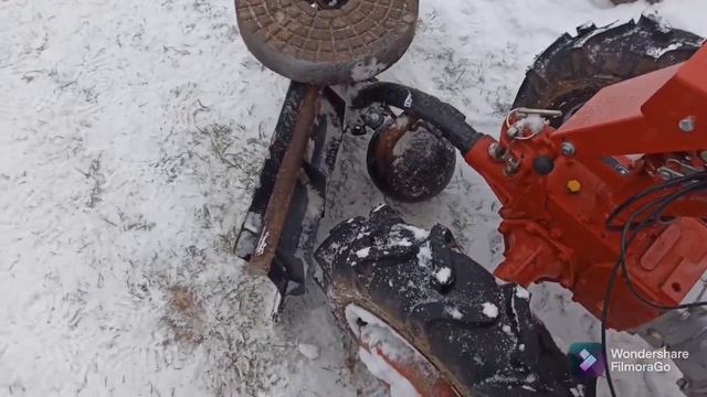 Отвал ОНП-1 для мотоблока МТЗ с двигателем Weima WM188F 13л_с. Доработки. Часть 2.