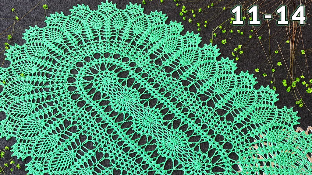 Овальная салфетка крючком, Натали, 11-14.mp4