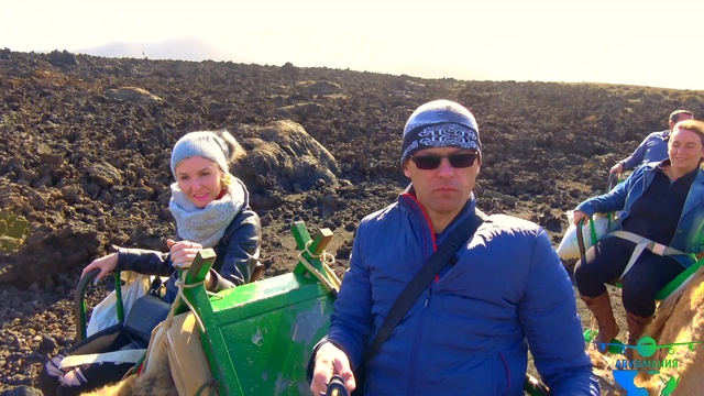 Лансароте Канарские острова (Lanzarote) - катание на верблюдах в Тиманфайя (Timanfaya) Авиамания