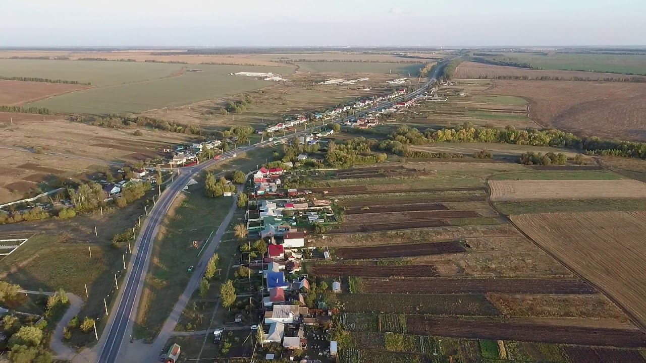 Село Сухая Лубна на закате