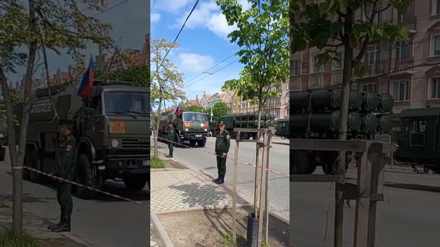 Готовимся а репетиции парада Победы,  Калининград, 2024.