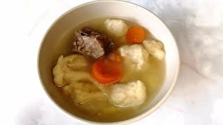 Суп с клецками. Старинный рецепт супа с клёцками по-татарски(чумар).mp4