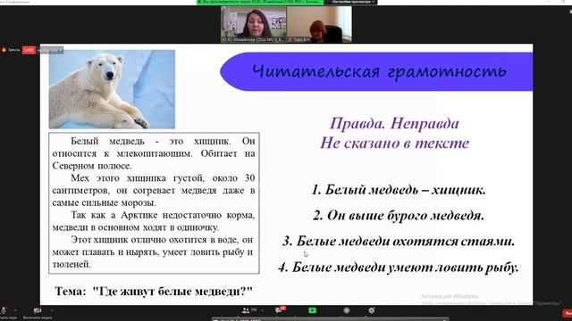 Формирование читательской грамотности