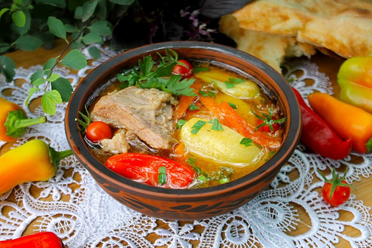 ШУРПА из БАРАНИНЫ/Шурпа в казане/Шурпа Рецепт/Как вкусно приготовить шурпу