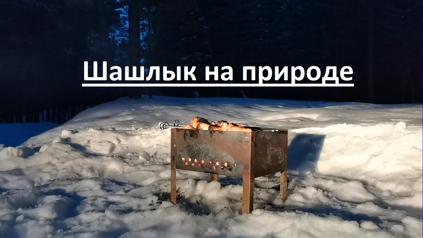 Шашлык из курицы на мангале.