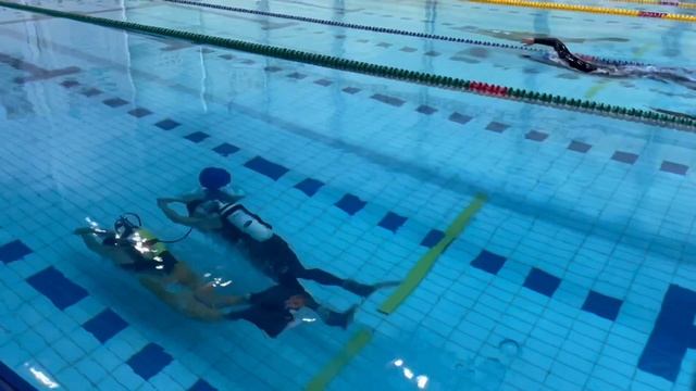 Дайвинг - Полоса препятствий MIX 100 м. Сильнейший заплыв.