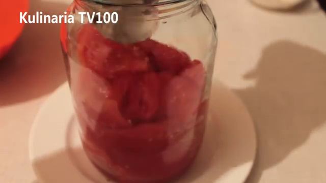 Помидоры в собственном соку без кожуры и маринада