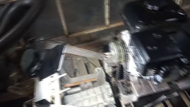 Установка двигателя на минитрактор.