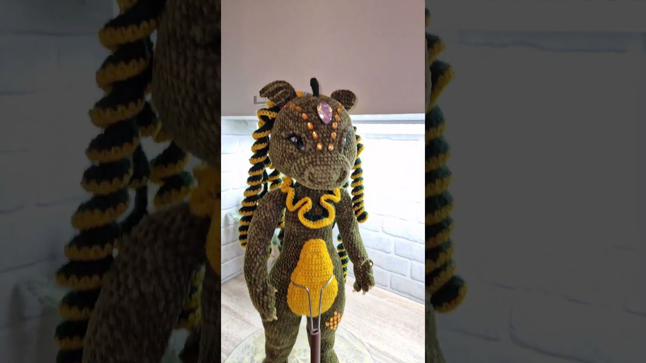 Моя дракоша Дина готова! Бесплатный МК на моём канале Shorts