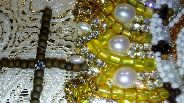 Вышивка бисером. Василиса Никомедийская вышитая бисером и камнями