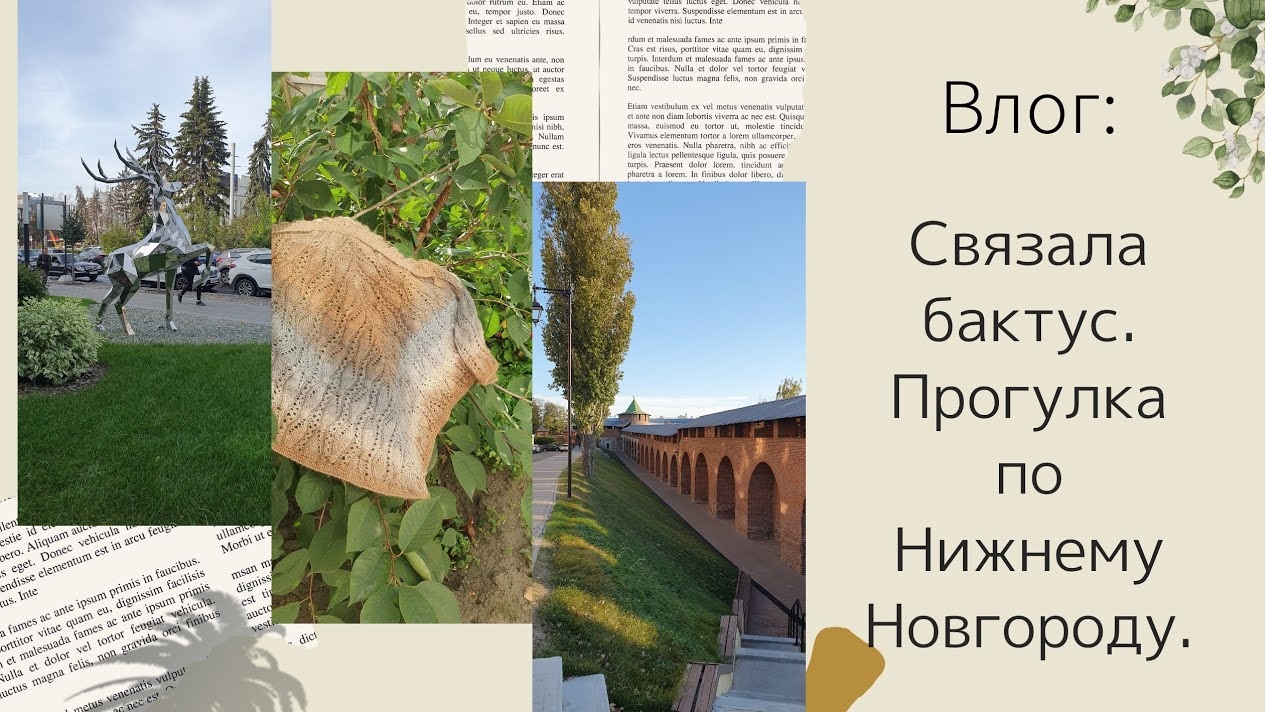 🍀Связала бактус.  Прогулка по Нижнему Новгороду. Нижегородский кремль..mp4