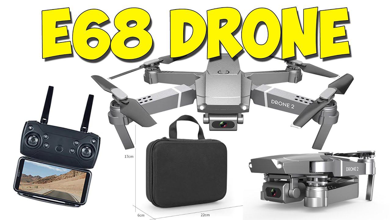 Складной квадрокоптер E68 Drone 2. Вес меньше 100 грамм. Широкоугольная камера 4К.