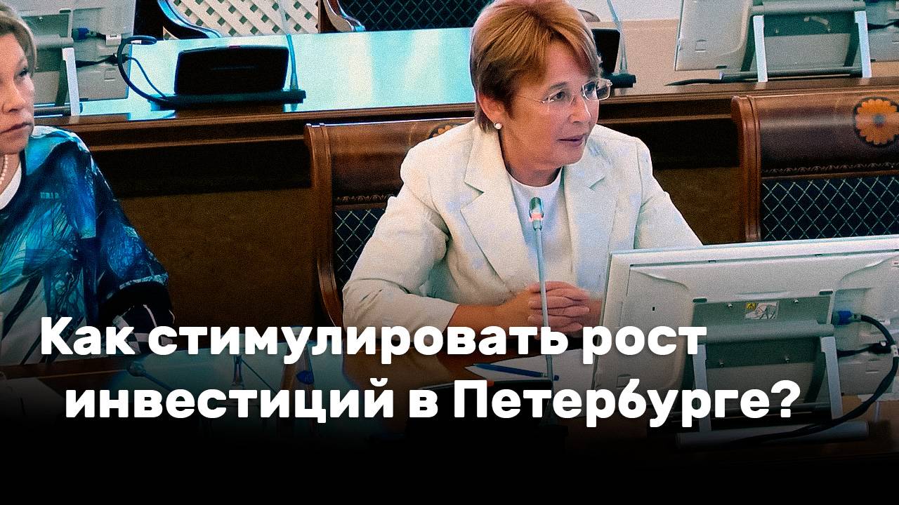 Как стимулировать рост инвестиций в Петербурге?