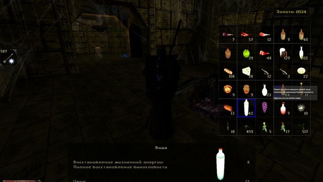 Gothic2Кузнец:Безымянный геройЧасть52.Храм Спящего.Темный маг.Осколок Уризеля.Благодарность Ур-Шака.