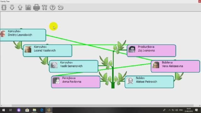 Семейное древо семьи для Windows (первое видео)