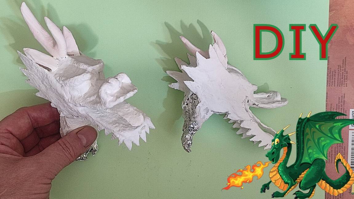 Как сделать голову дракона для ватной игрушки. Часть 1.