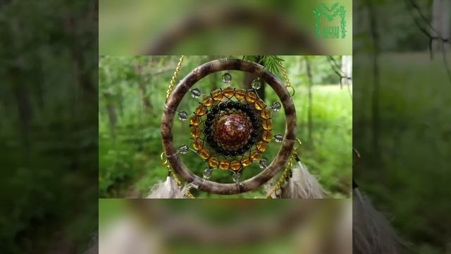 амулет ловец снов бадяг + роза.