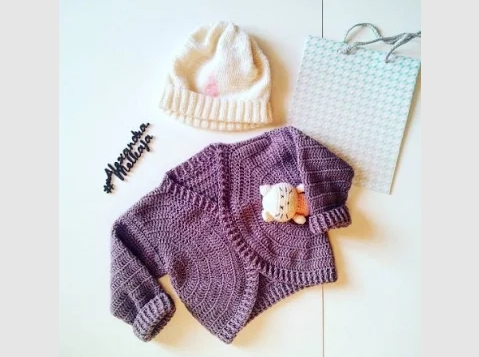 Вязание крючком. Кардиган крючком.