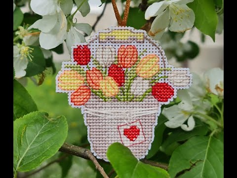 73. Овен магнит Для тебя, вышивка крестом.