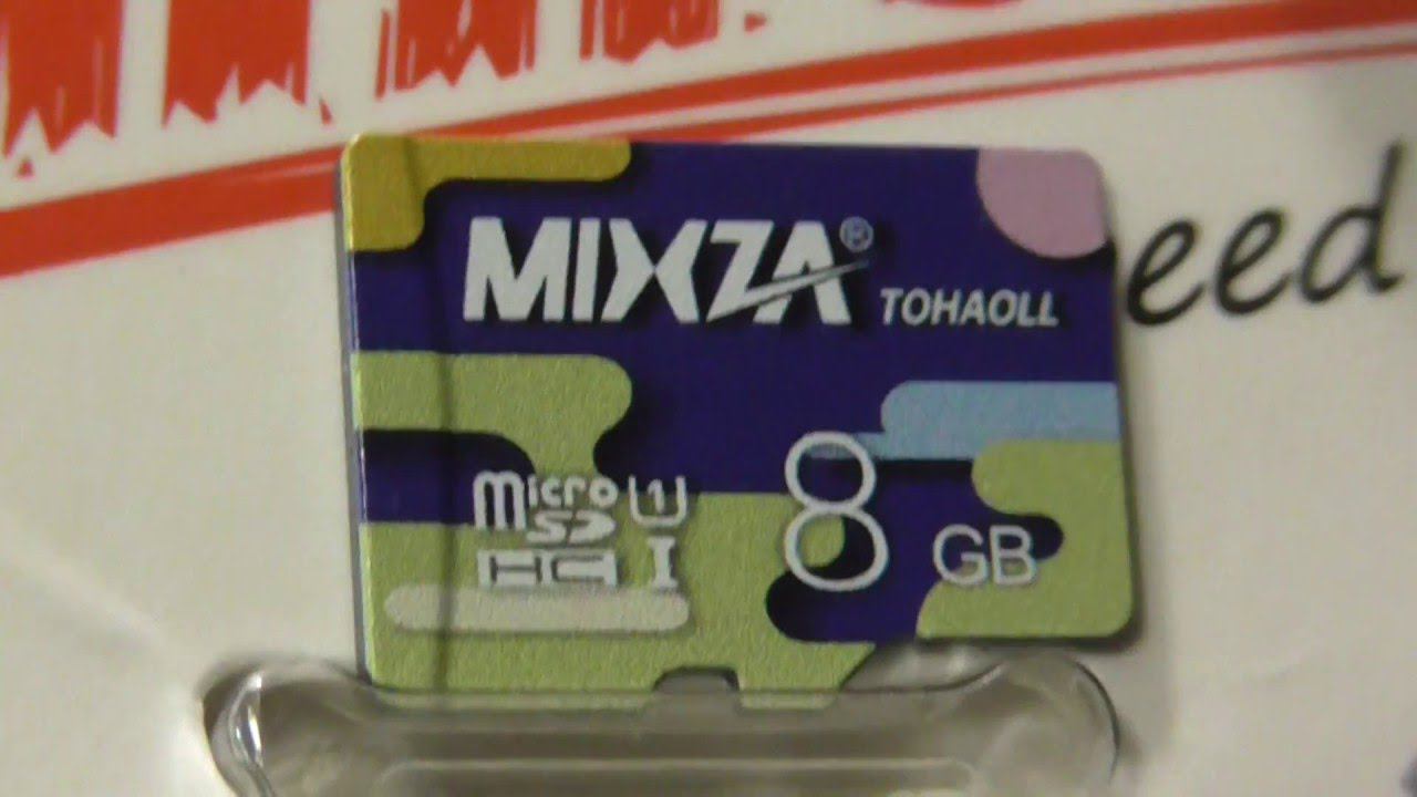 Карта памяти MIXZA 8Gb. MIXZA 8Gb memory card.