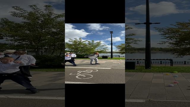 Шуточное сражение казаков и кочевников на экскурсии "Во славу великого края"