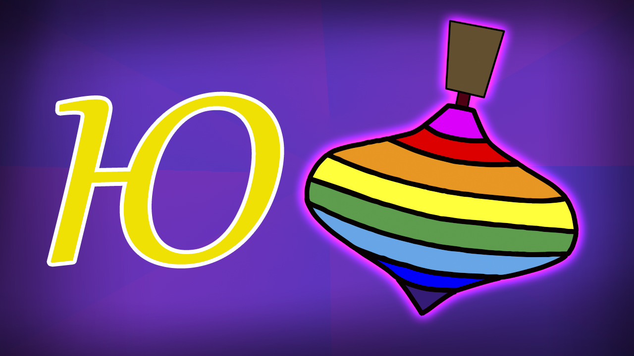 Как нарисовать юлу. Буква Ю.