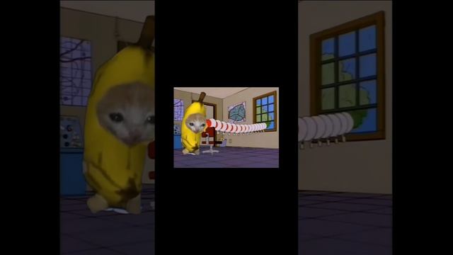 Кроссовер Banana cat and Simpsons