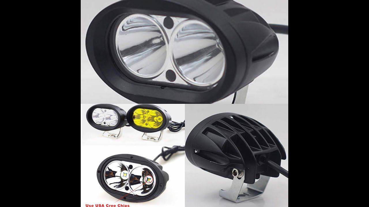 Фара с AliExpress для мотобуксировщика (мотособака). Обзор, тест.