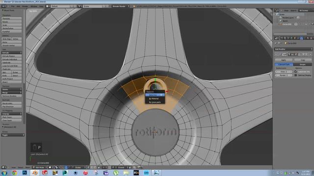 Blender Wheel Modeling (Rotiform ROC)