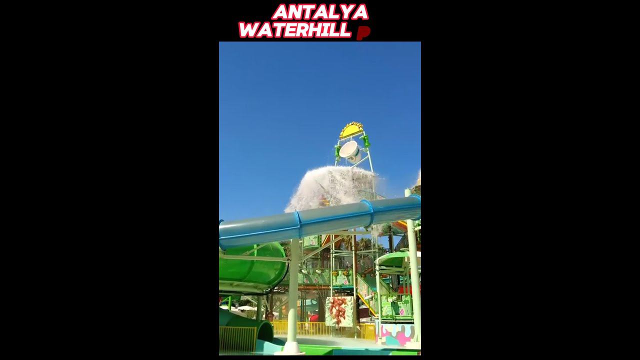 ANTALYA WATERHILL PARK Waterpark Waterslides TURKIYE #turkey #antalya#shorts⛱️