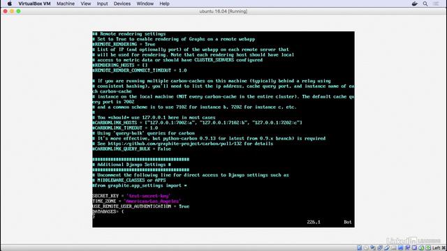12.Setting up the Graphite-web database
