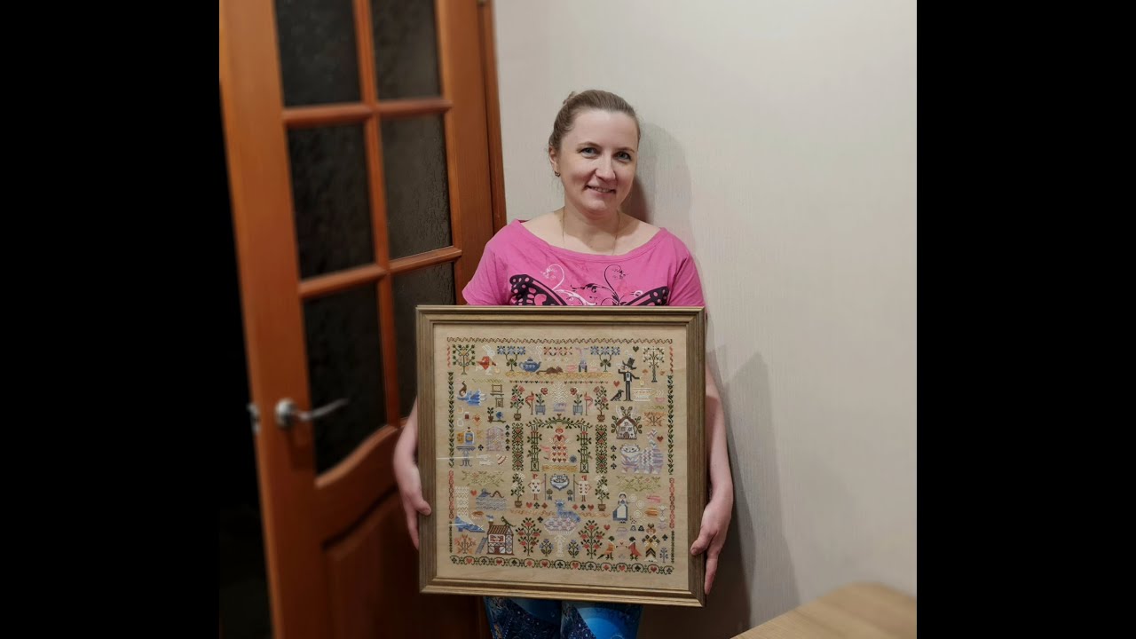 115. Две мои оформленные работы. Вышивка крестом.