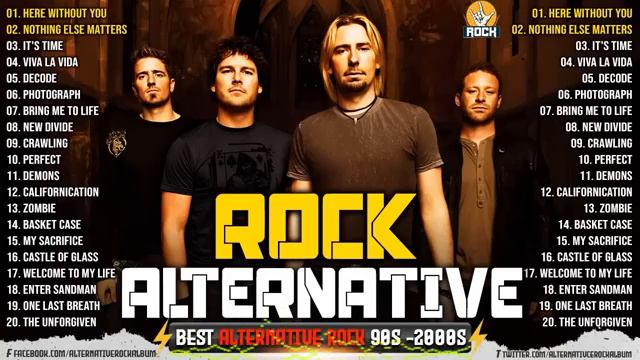 2000s Alternative Rock PlaylistLinkin Park Coldplay Hinder Metallica Evanescence Green Da
