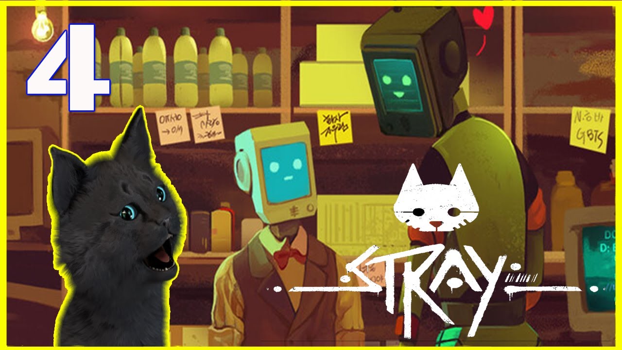 Супер Кот ШЬЕМ ВЕЩИ ИЗ ПРОВОДОВ И СЛУШАЕМ МУЗЫКУ часть 4 ? Stray приключения кота в  городе роботов