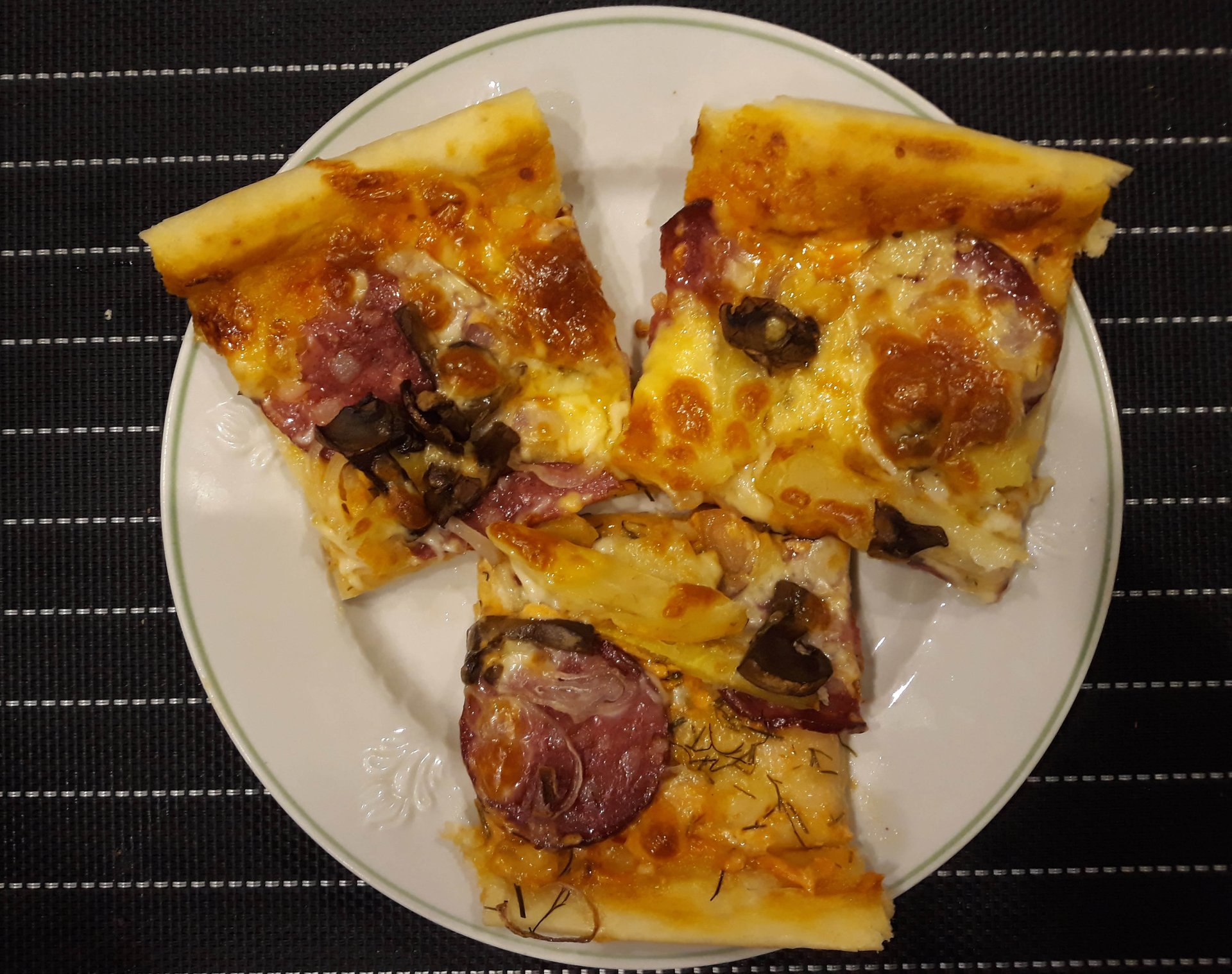 Пицца домашняя в духовке I Очень вкусная пицца с колбасой I Пицца-пирог I Пицца по-деревенски