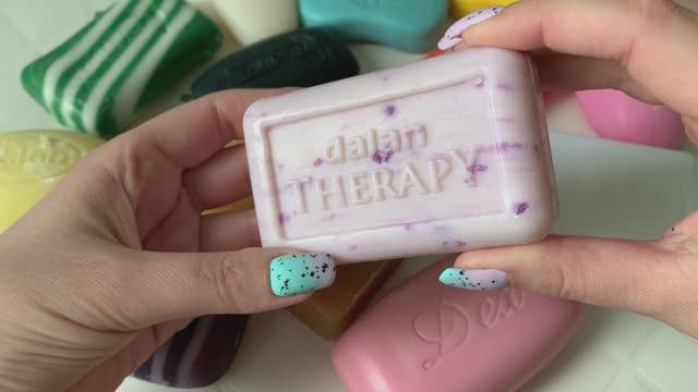 Режу современное сухое мыло разных марок. Асмр соап. Релакс. #asmr #soap #режутмыло #асмр