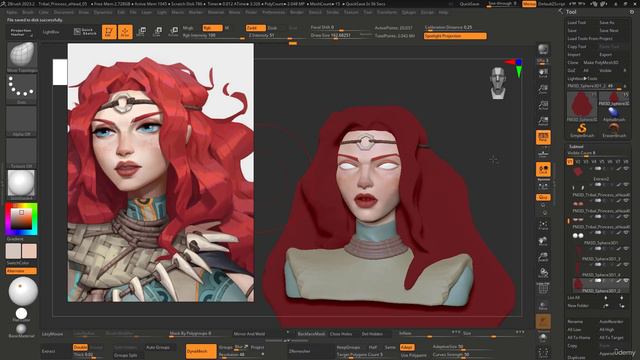 12. Little Tweaks Head Hair
