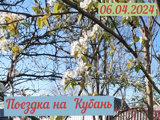 Поездка на Кубань06.04.2024