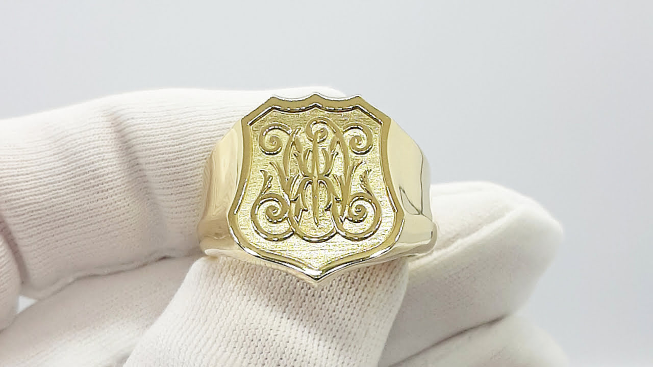 Перстень с монограммой