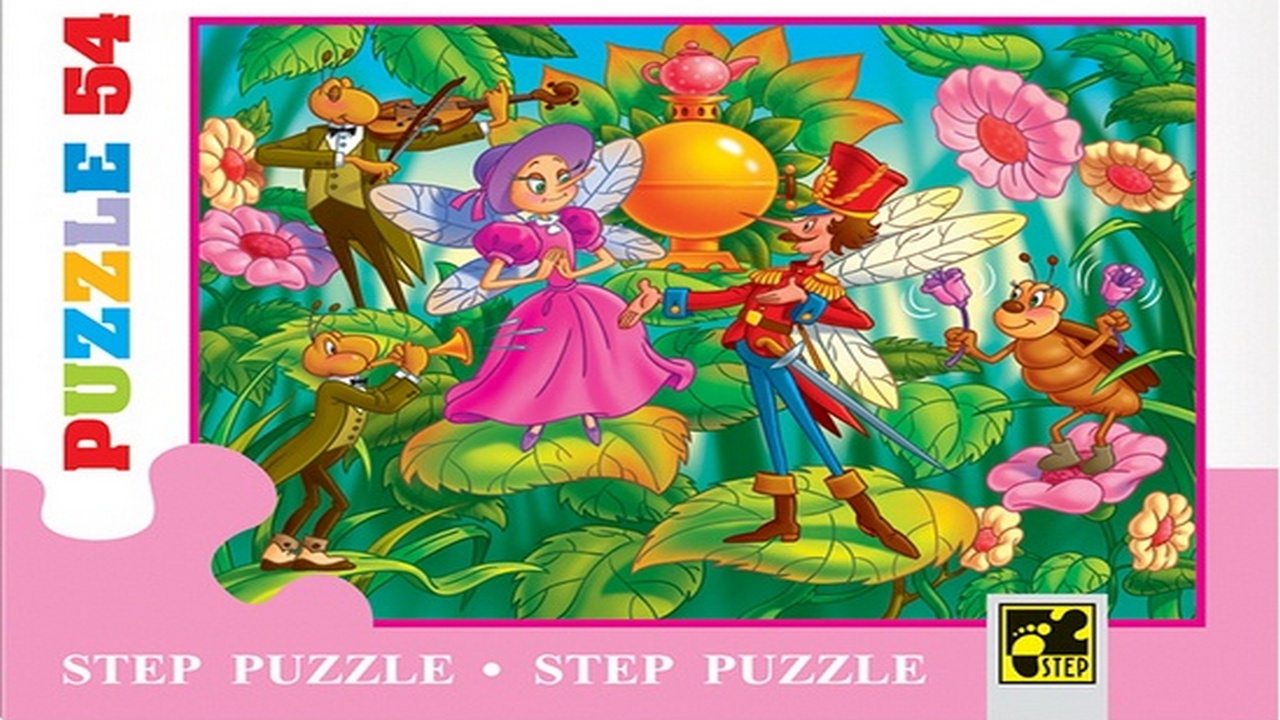 Пазл Муха-Цокотуха, Любимые Сказки - собираем пазлы для детей | Polinka-Vitaminka