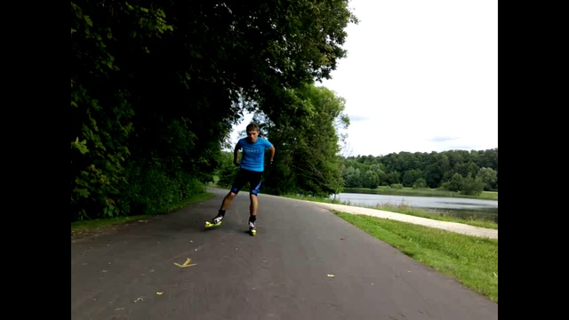 Андрей Пантюхин лыжероллерная тренировка