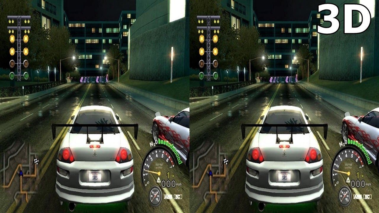 Street Racing Syndicate 3D video 1 SBS VR box google cardboard