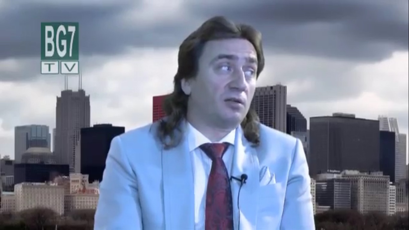 Сергей Серебряков на болгарском телевидении BG7 TV