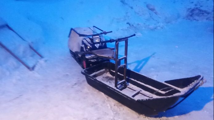 Модуль толкач для мотобуксировщика 2 часть.avi