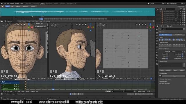 Разбираемся с ригами лица. Основы Blender.